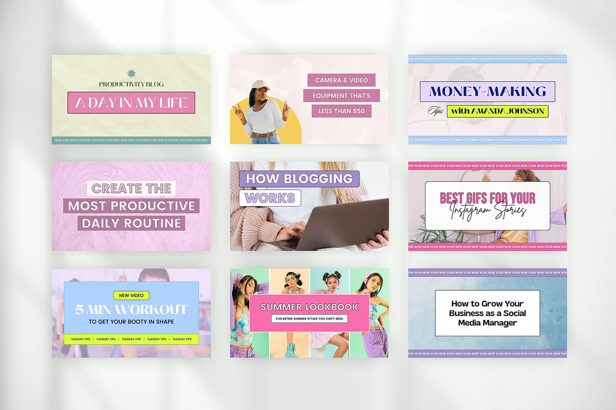 Canva YouTube Thumbnail Templates