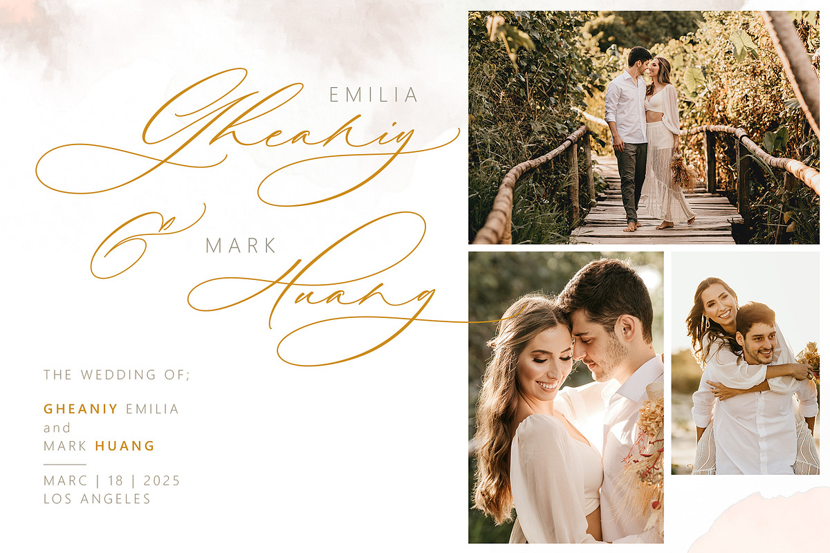 Aline Barton, a Script Font by JamalCreativeStudio