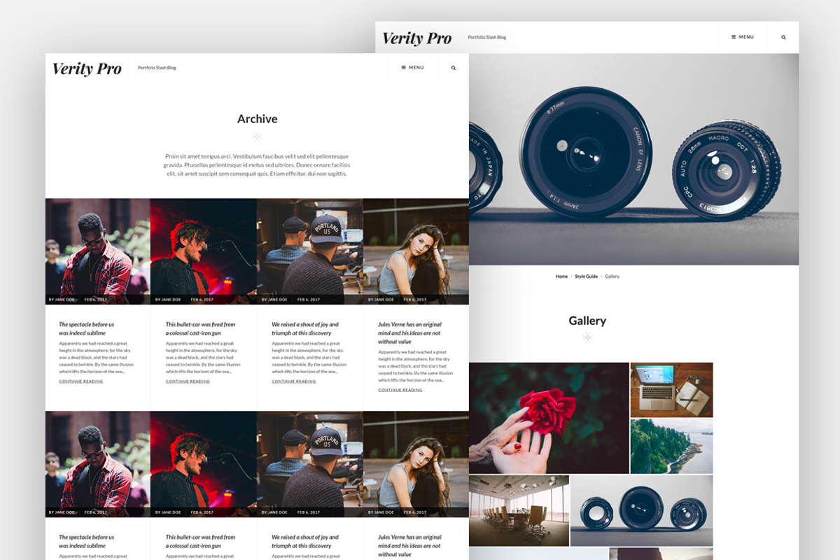 Verity Pro - Portfolio & Blog Theme, a WordPress Template by Catch Themes