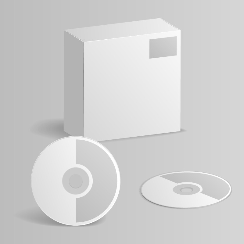 CD Disc, an Advertising Mockup by Meiluns shop