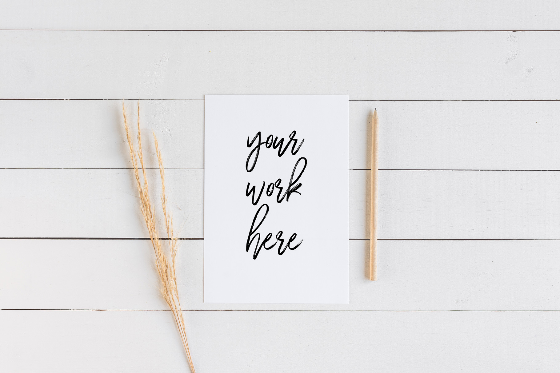 A5 Card Mockup White Background, a Print Template by Salt Color Studio