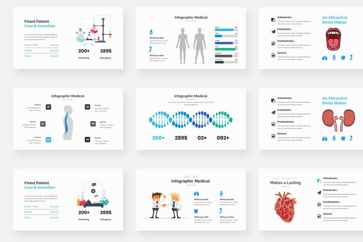 Medical n Healthy Care Google Slide, a Presentation Template by One ...