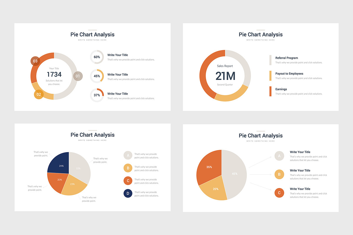 Pie Charts, a Presentation Template by slidequest