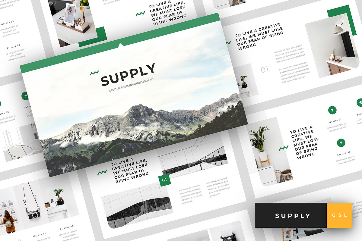 Supply - Creative Google Slides, a Presentation Template by StringLabs