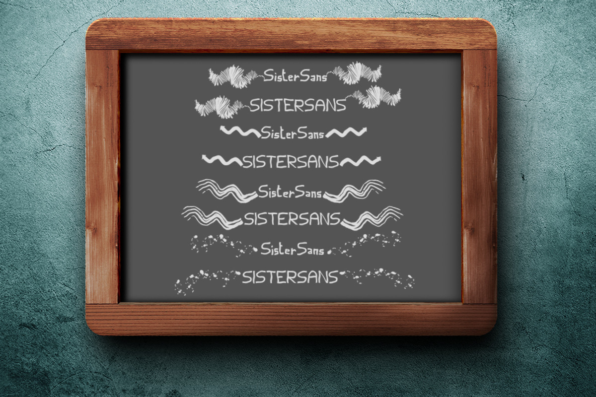 Sister Font Duo, a Script Font by Weblord