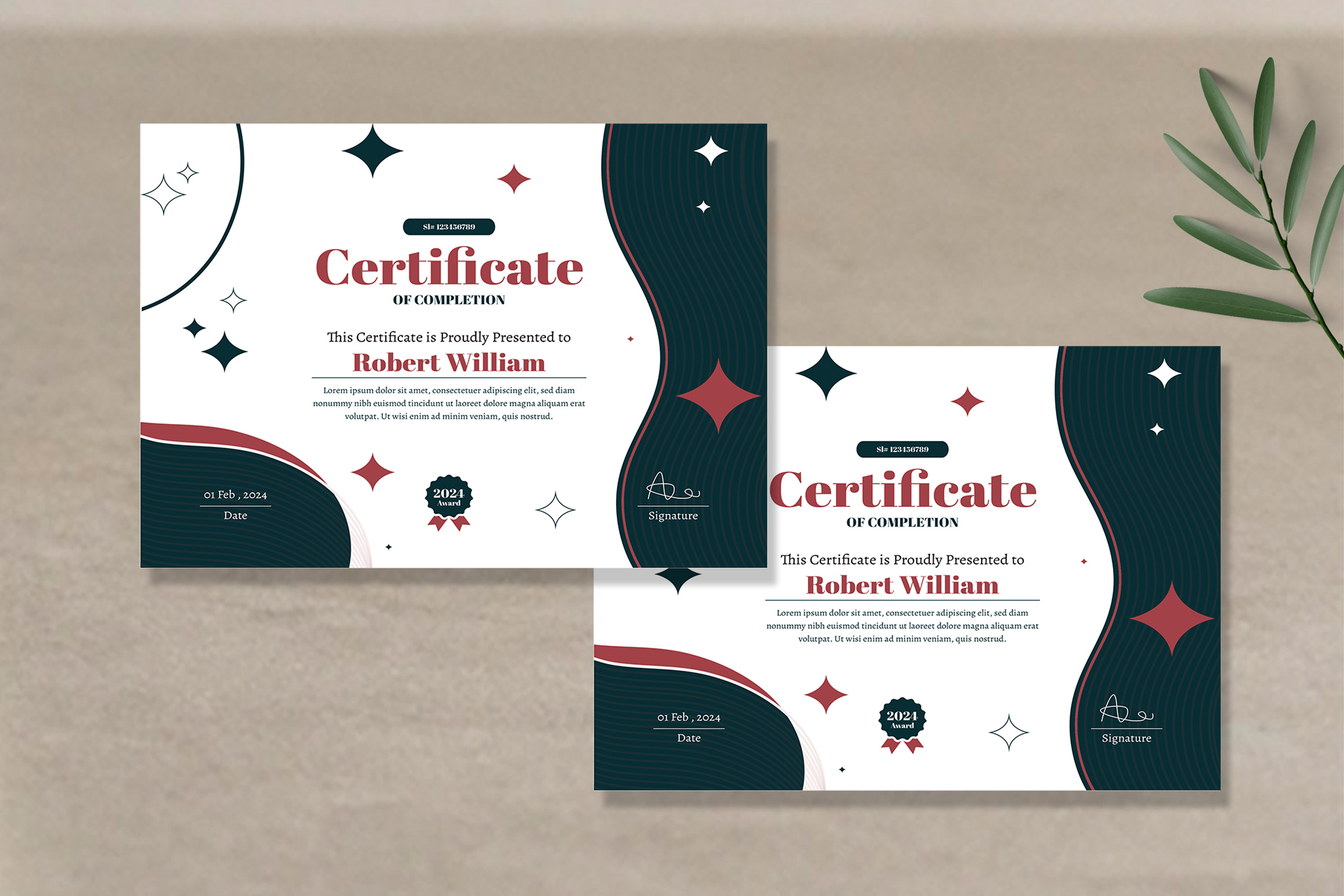 Certificate Design Layout | Creative Market