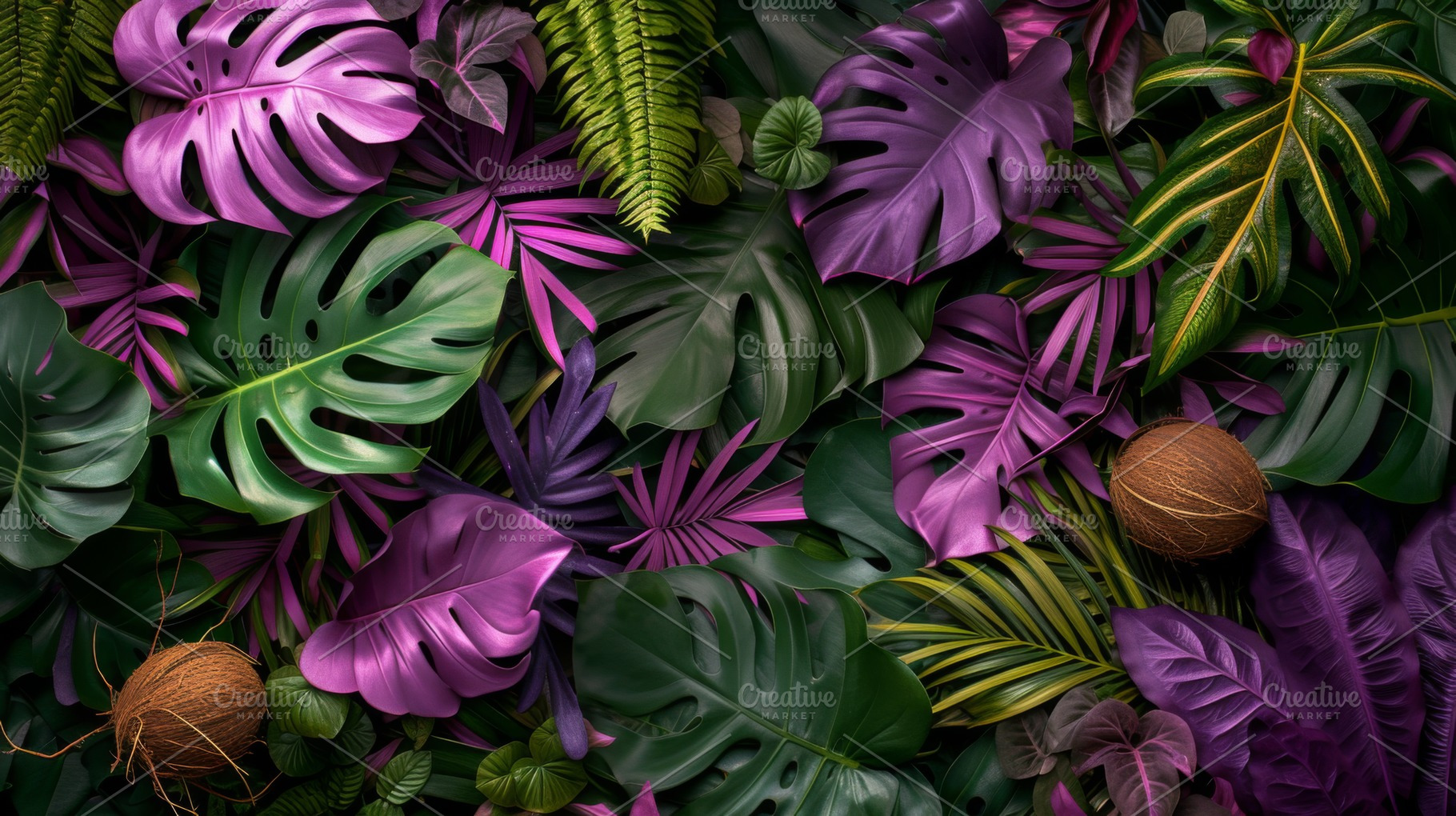 Tropical background, a Nature Photo by Handmadefont