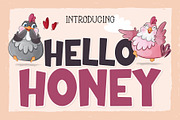 Hello Honey Fonts, a Font by Fox7 By Rattana | Creative Market