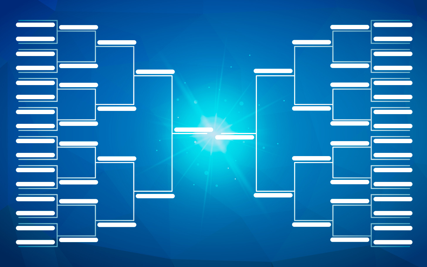 Tournament bracket template, 32 team, an Illustration by BestPics
