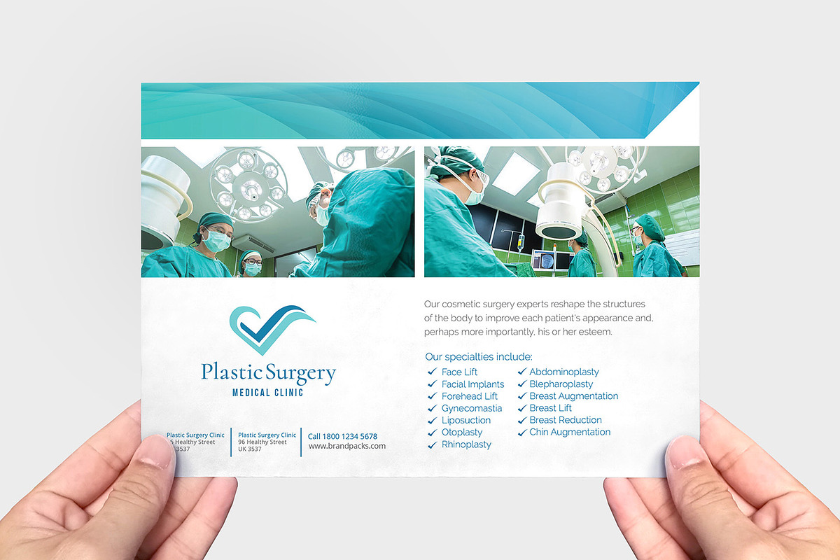 Plastic Surgery Flyer Template, a Flyer Template by BrandPacks