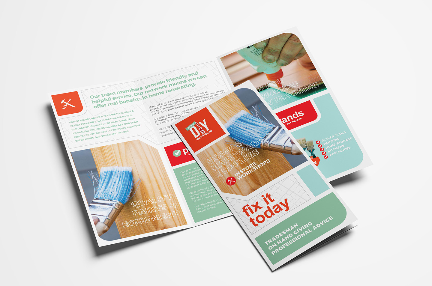 DIY Tool Supply Tri-Fold Brochure, a Brochure Template by BrandPacks
