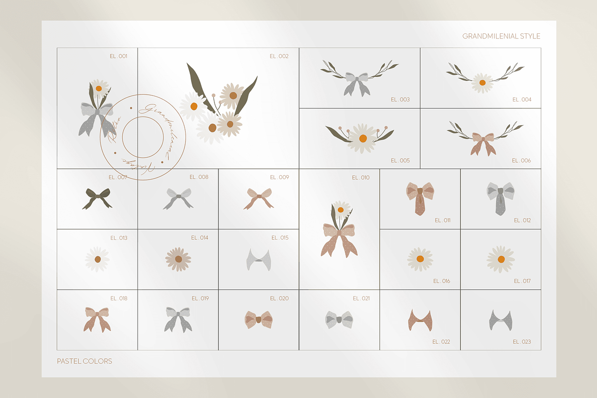 Grandmillenial geese set | Creative Market