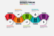 Infographic Business Ribbon Timeline, a Presentation Template by alexdndz