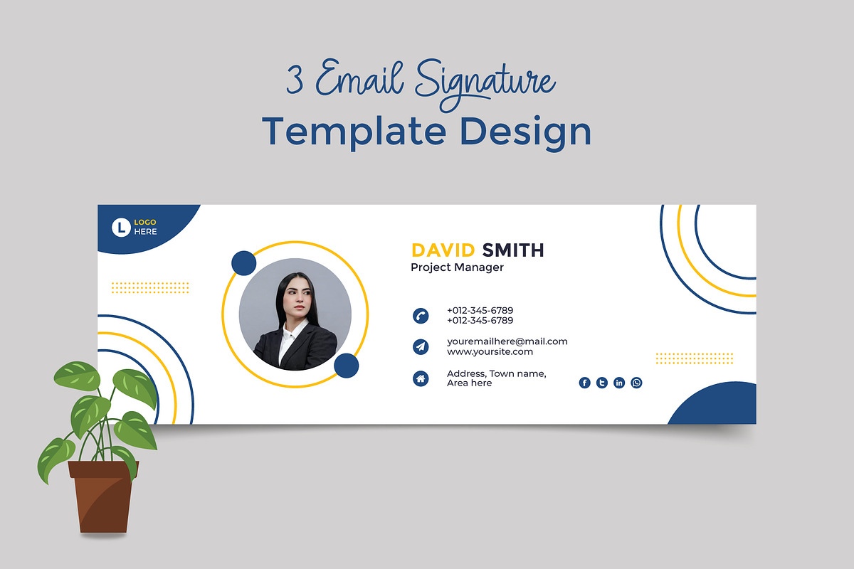 3 Email Signature Template