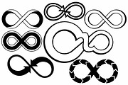 Infinity signs | Outline Icons ~ Creative Market