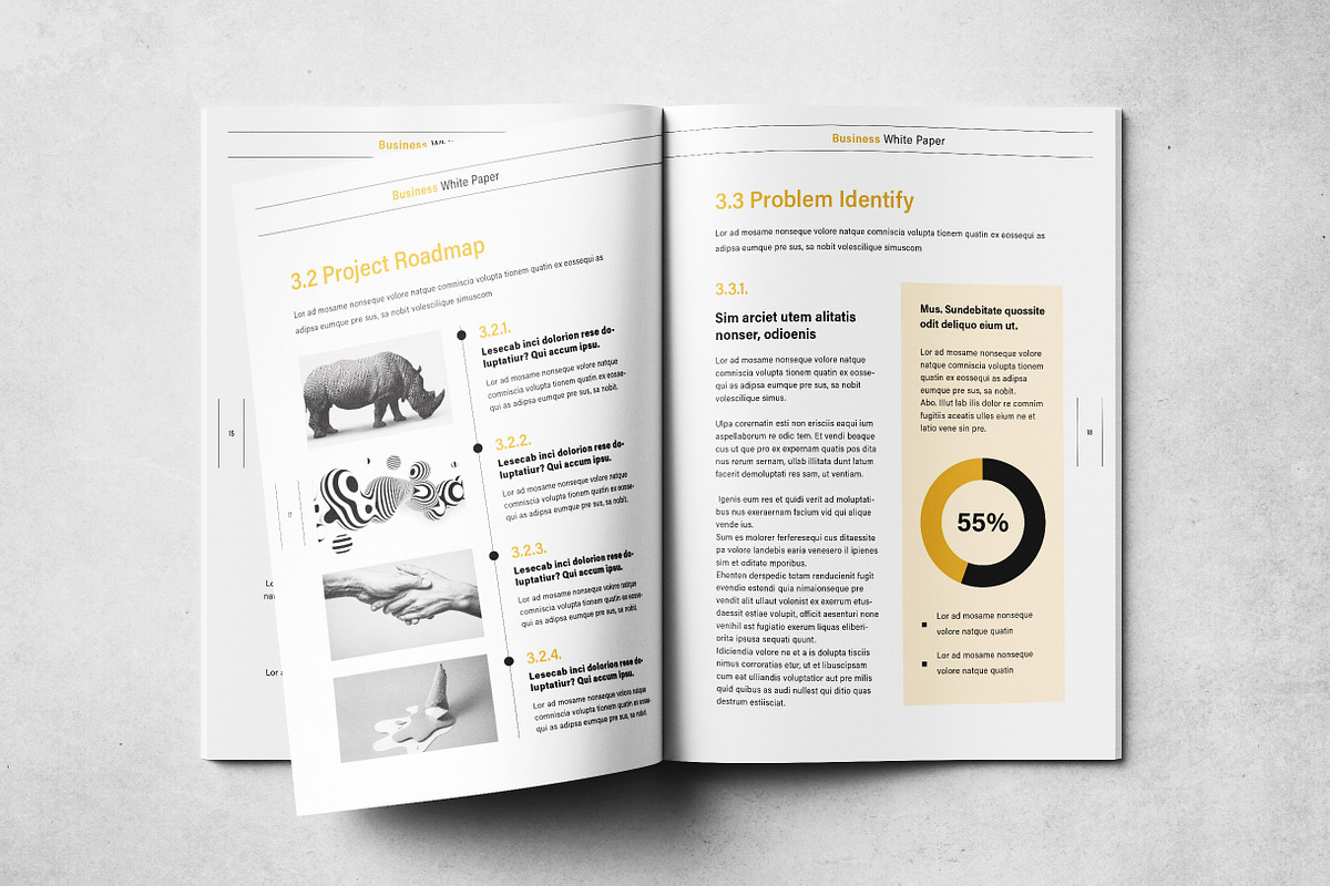 Business Whitepaper Layout | Creative Market