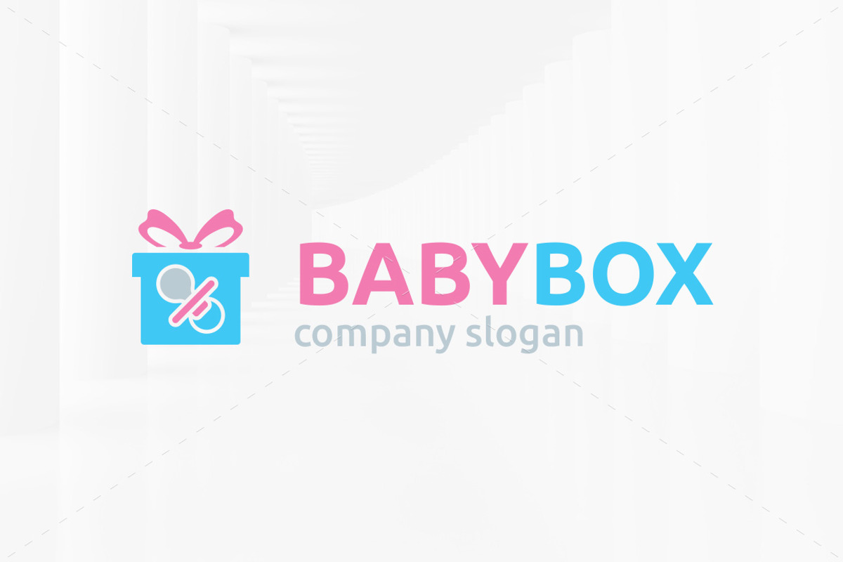 Baby Box Logo Template, a Branding & Logo Template by LOGOMAGINE
