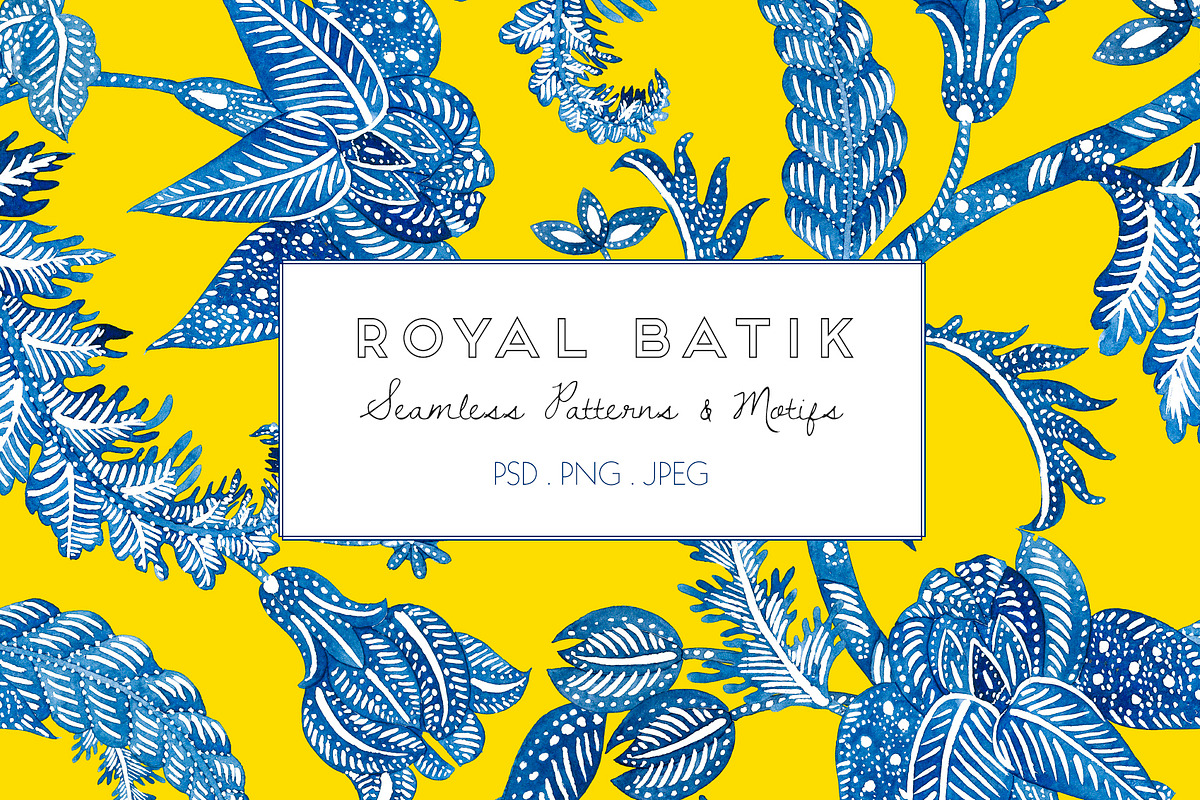Royal Batik, Seamless Print & Motifs, a Pattern Graphic by TSTUDIO