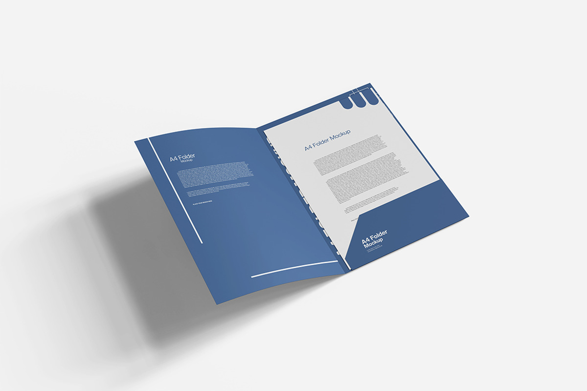 A4 Folder Mockup, a Product Mockup by Indah