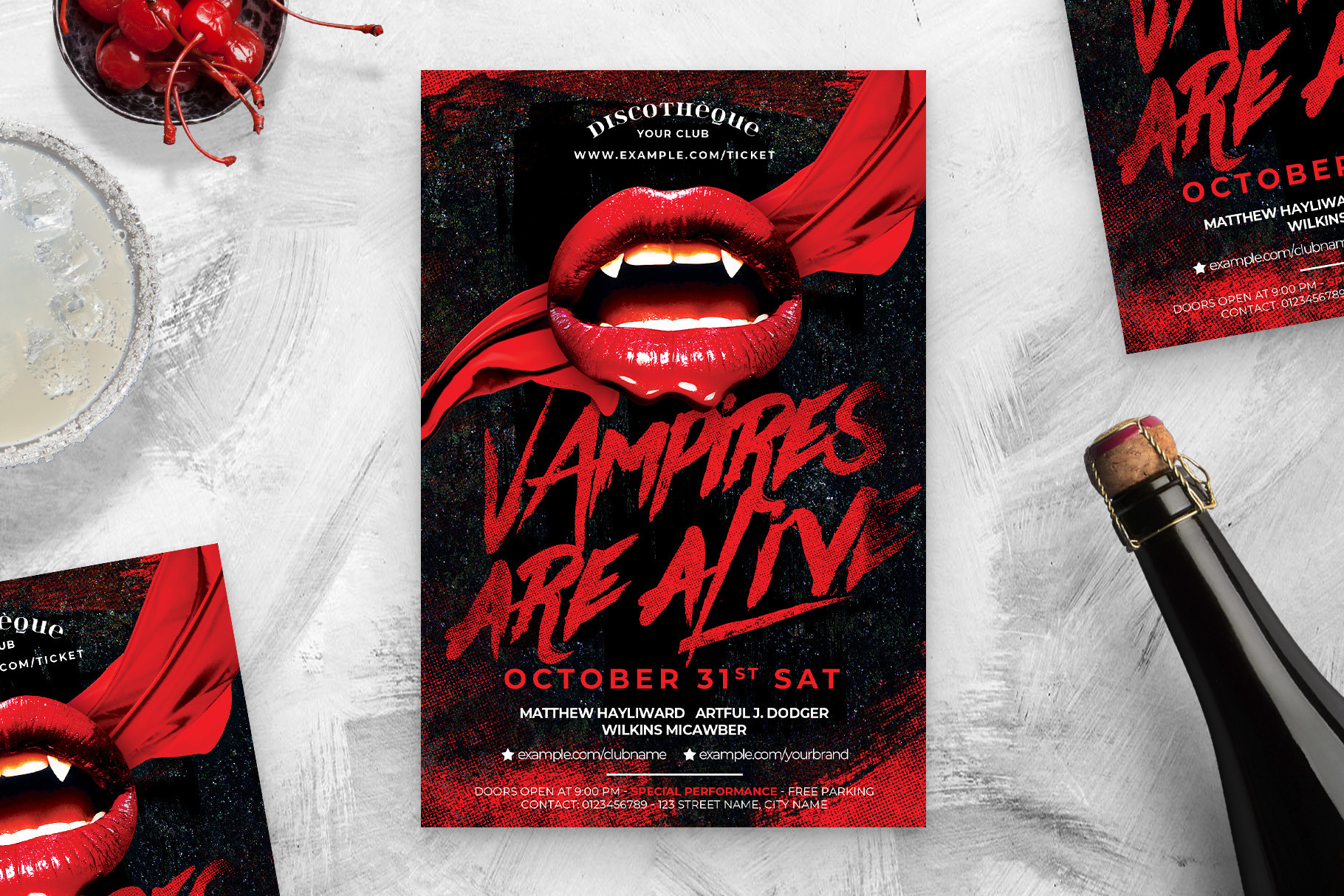 Halloween Vampire Flyer Template, a Flyer Template by BrandPacks