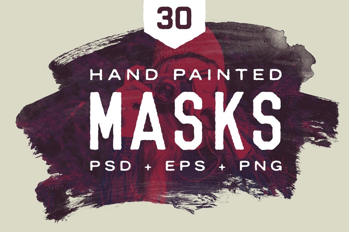 Painted Masks, a Texture Graphic by GhostlyPixels