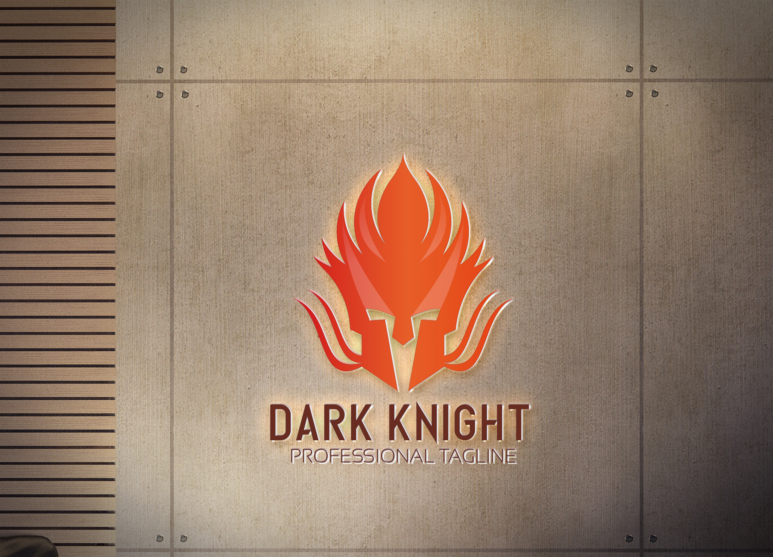 Dark Knight Helmet Logo, a Branding & Logo Template by essegraphic