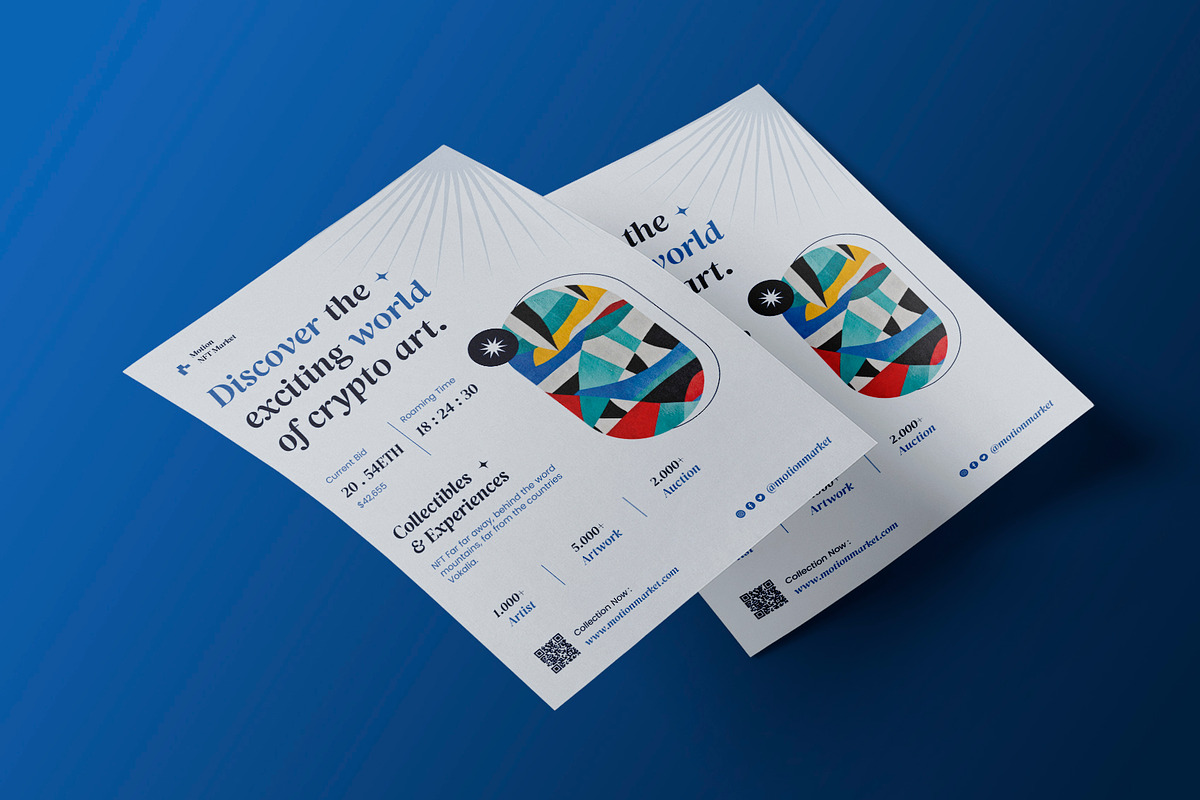 NFT Art Flyer, a Flyer Template by Neermana | Creative Market