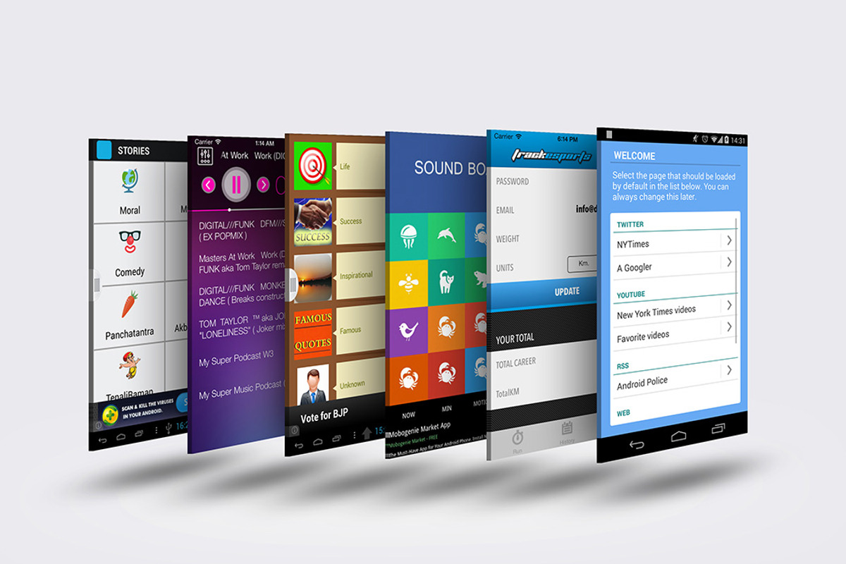 Mobile App Mock-Up 2, an Android Mockup by Graphicsworld125