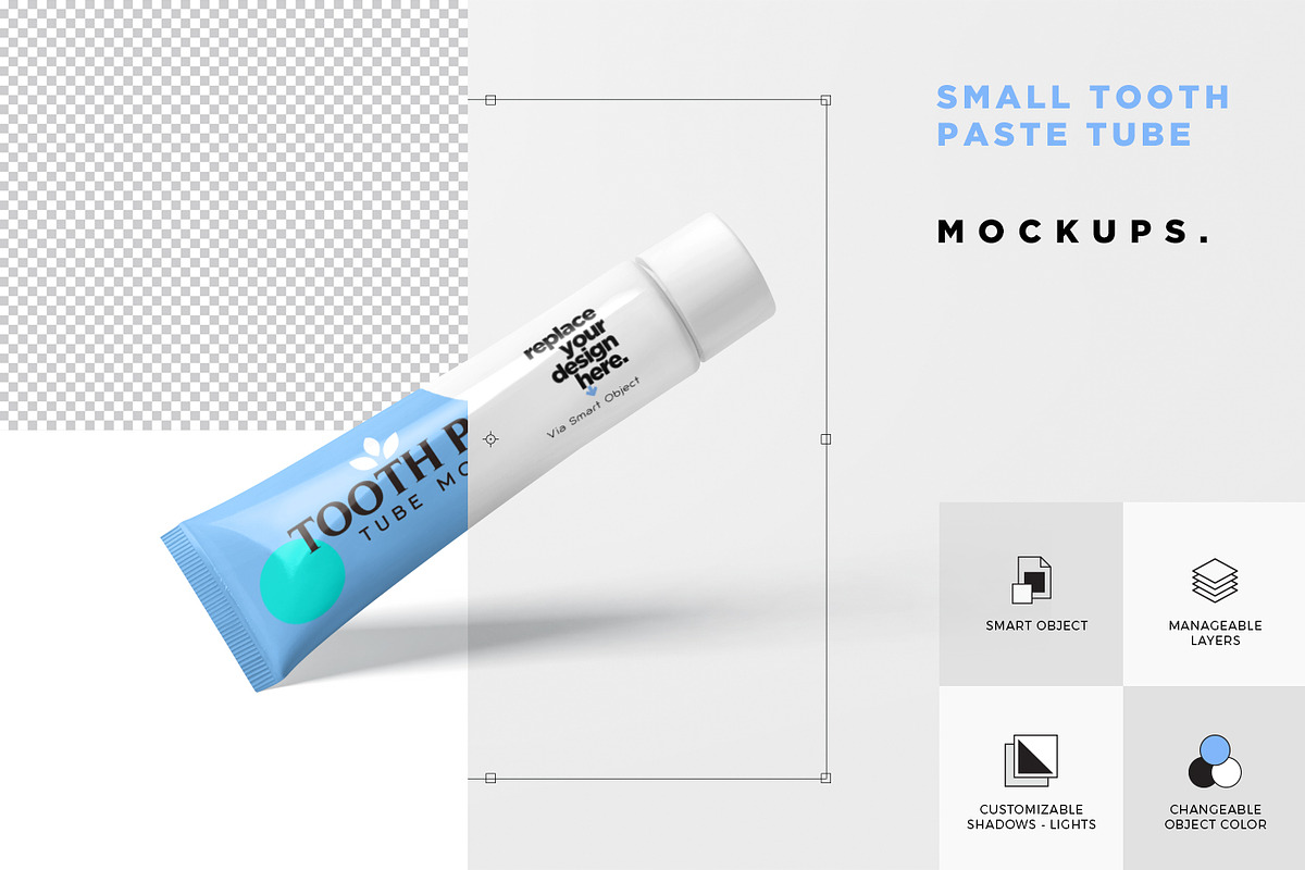 Toothpaste Tube Mockups, a Product Mockup by GfxFoundry