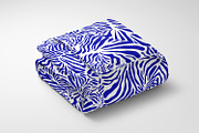 Blue Zebra | Vector Animal Print, a Pattern Graphic by MalyskaStudio