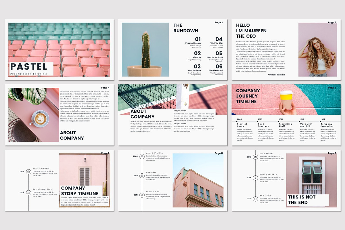 PASTEL - Powerpoint Template, a Presentation Template by deasign