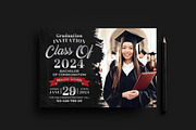 Graduation Invitation, a Flyer Template by AfzaalGraphics