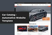 Car Catalog, Automotive Site Template