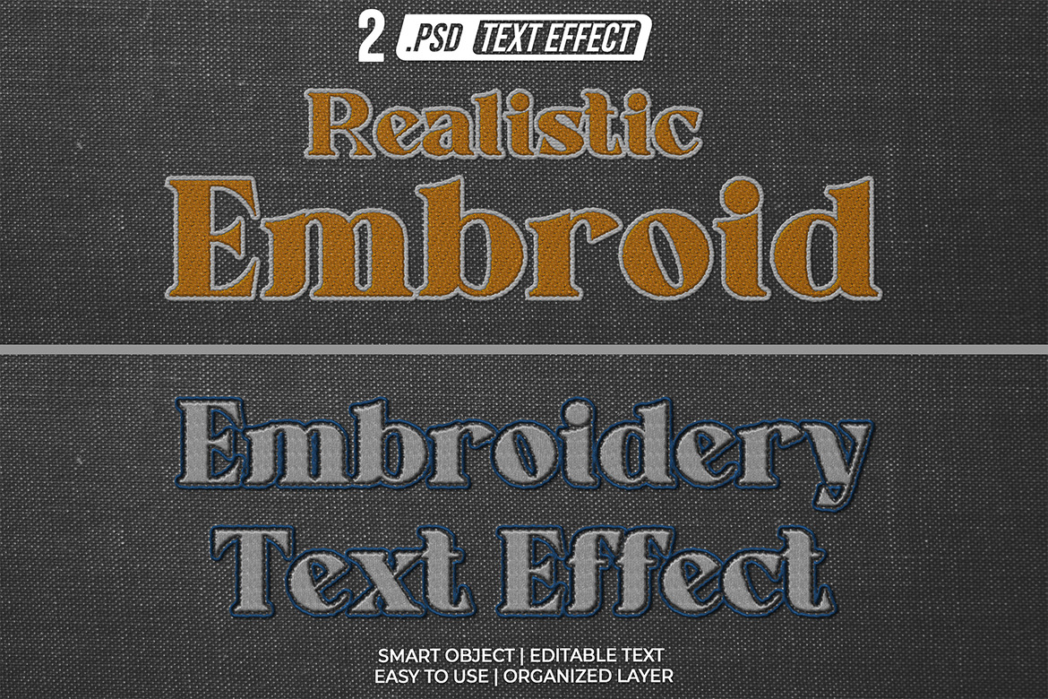 Embroidery Patch Effect, a Layer Style Add-On by Pixie Creative