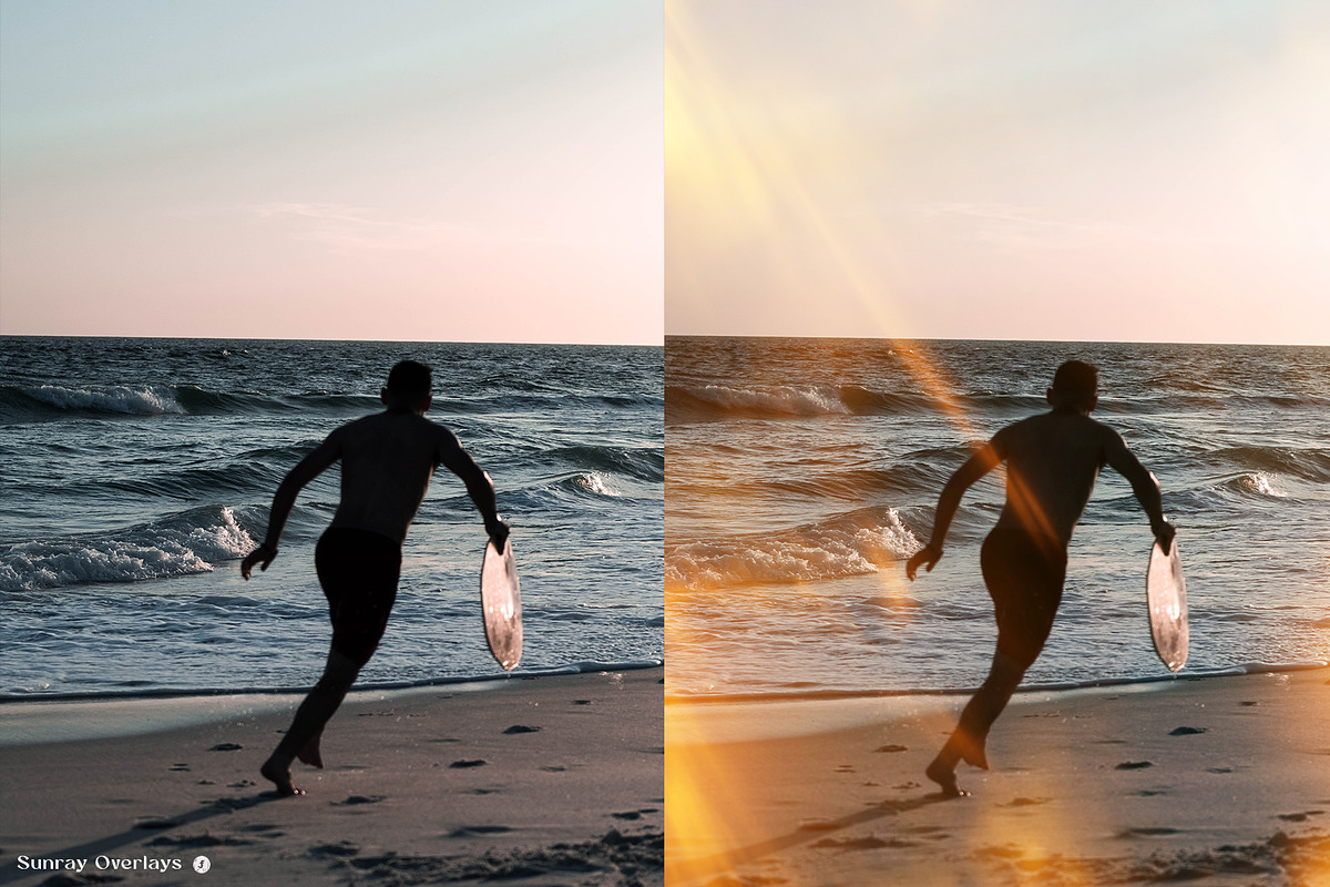 Sunray Overlays, a Texture Graphic by Freezerondigital