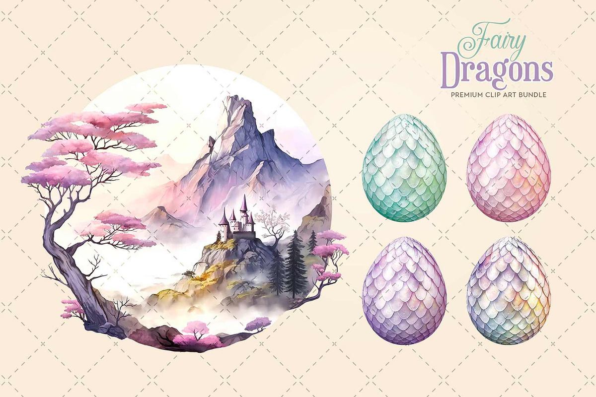 Dragon Clipart Megabundle, an Illustration by Clip Art by Elise M