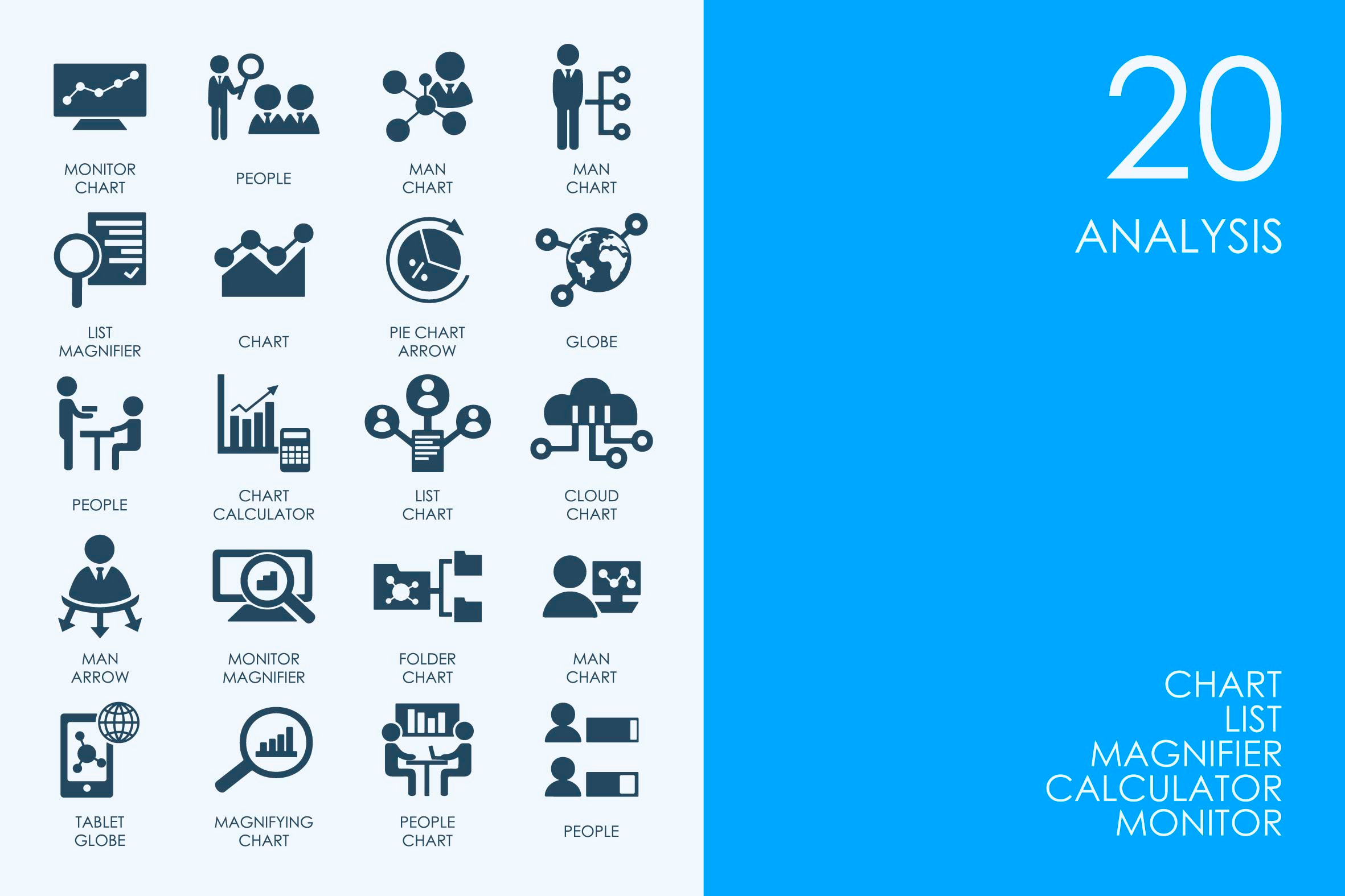 Analysis icons, an Icon by Palau