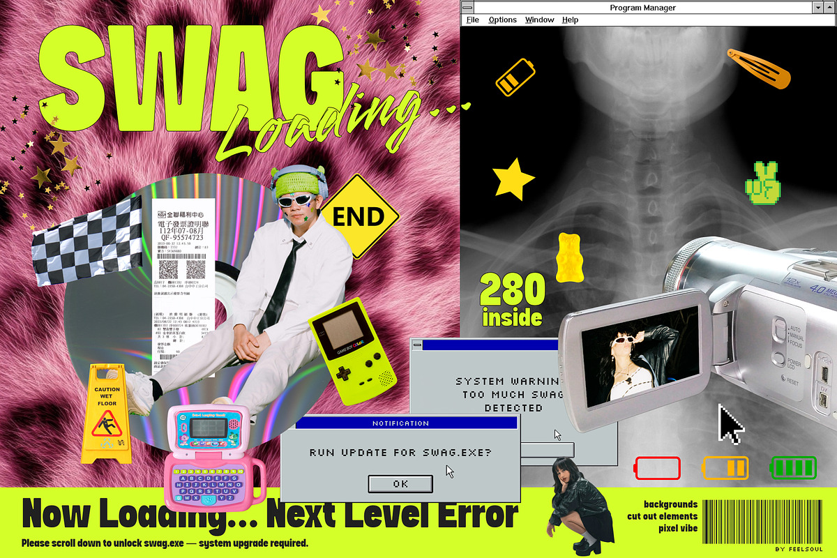 Swag Loading Collage Pack, an Object Graphic by Feelsoul