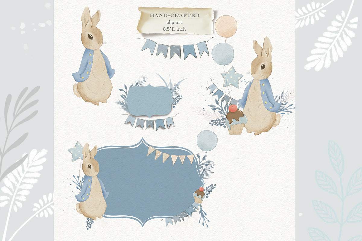Peter Rabbit Baby Boy clipart | Creative Market