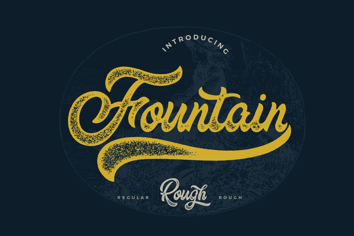 Fountain Type, a Script Font by Fortunes Co