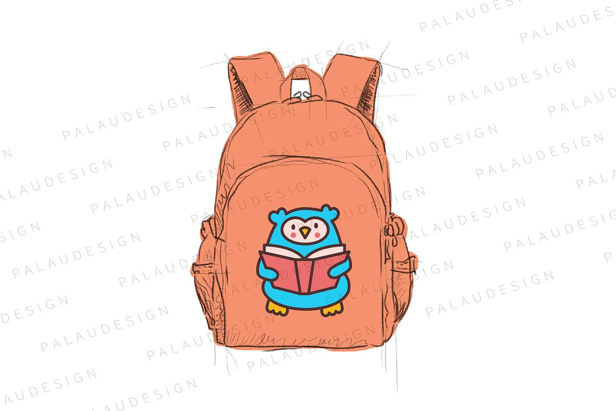 Cartoon Owl Clipart Bundle, an Animal Illustration by Palau