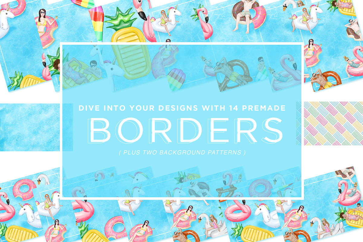 Pool Party Graphic Kit, an Illustration by Relish Designs