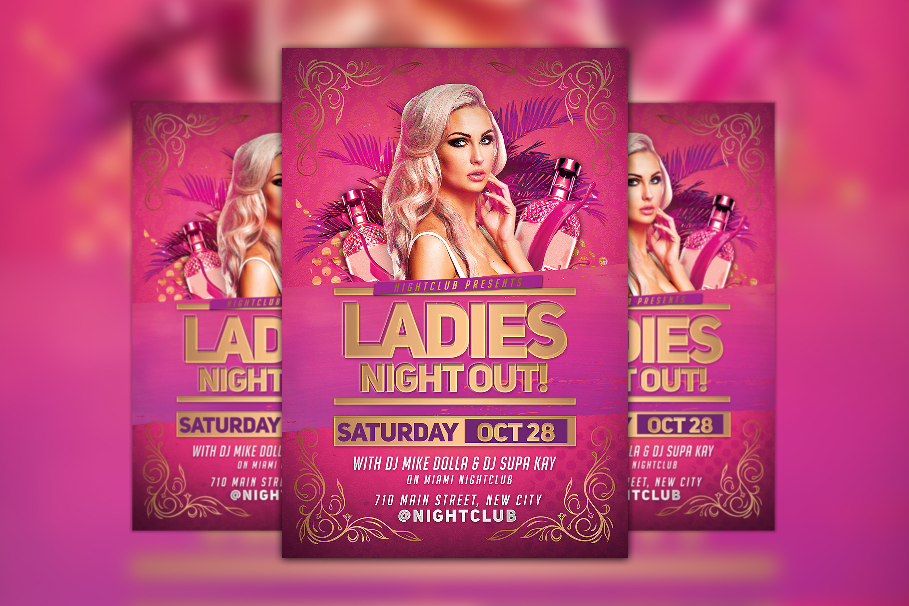 Ladies Night Out Party Flyer, a Flyer Template by Flyermind | Creative ...
