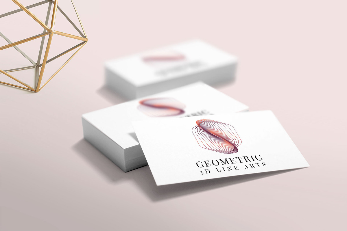 Geometric Logo Generator 3D Line Art, a Branding & Logo Template by ...