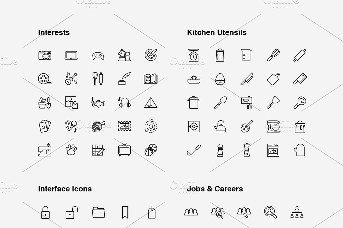 Ultimate Line Icons Pack, an Outline Icon by Graphic Pear