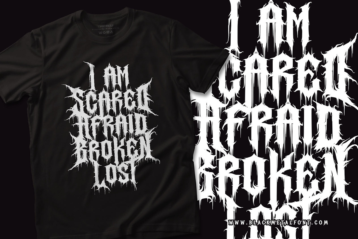 Satan Hunter - Strong Death Metal, a Blackletter Font by Blackmetalfont