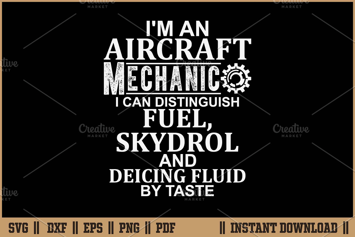 I'm An Aircraft Mechanic SVG Aviation Mechanic Design