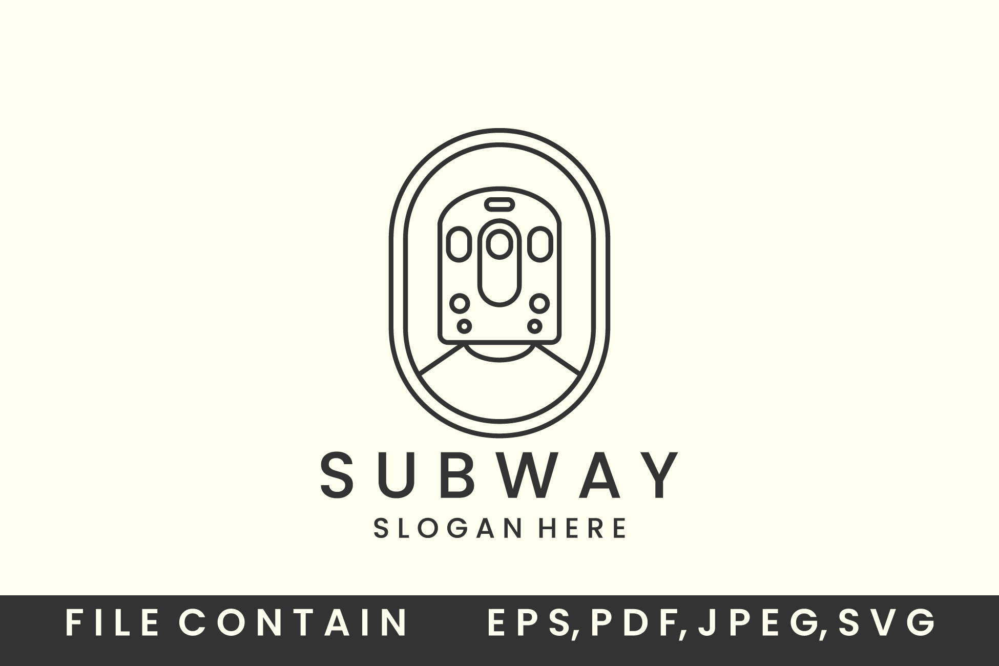 railway train emblem and line logo | Creative Market