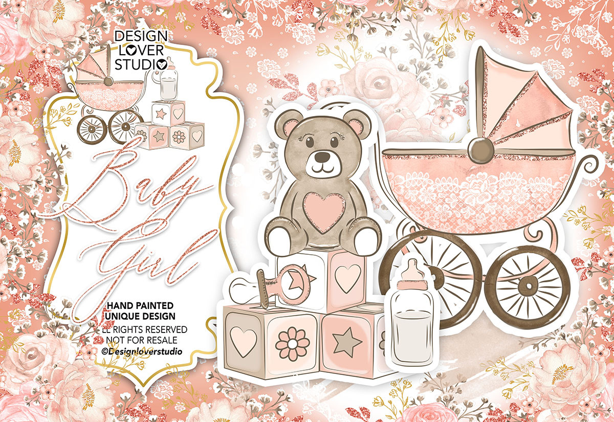 -50% Baby Girl design, an Illustration by designloverstudio