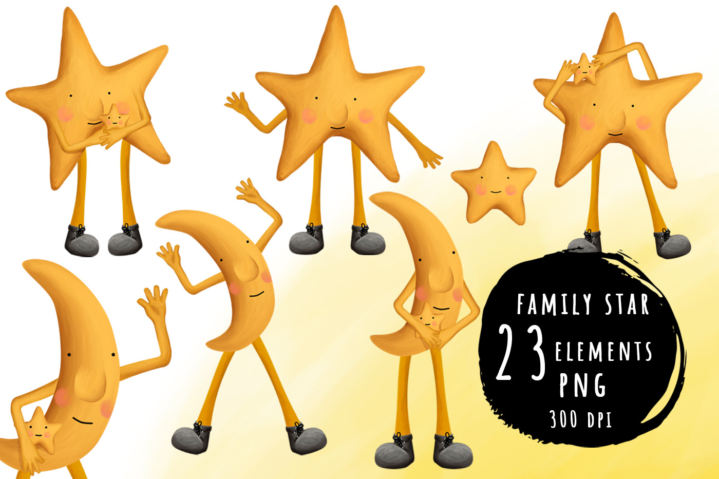 Drawn Star character, an Illustration by Julia_Raketic